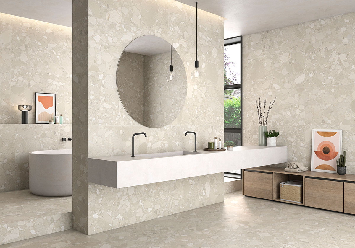 GEOTILES Colorado Beige 60x120 cm RET terrazzolaatta
