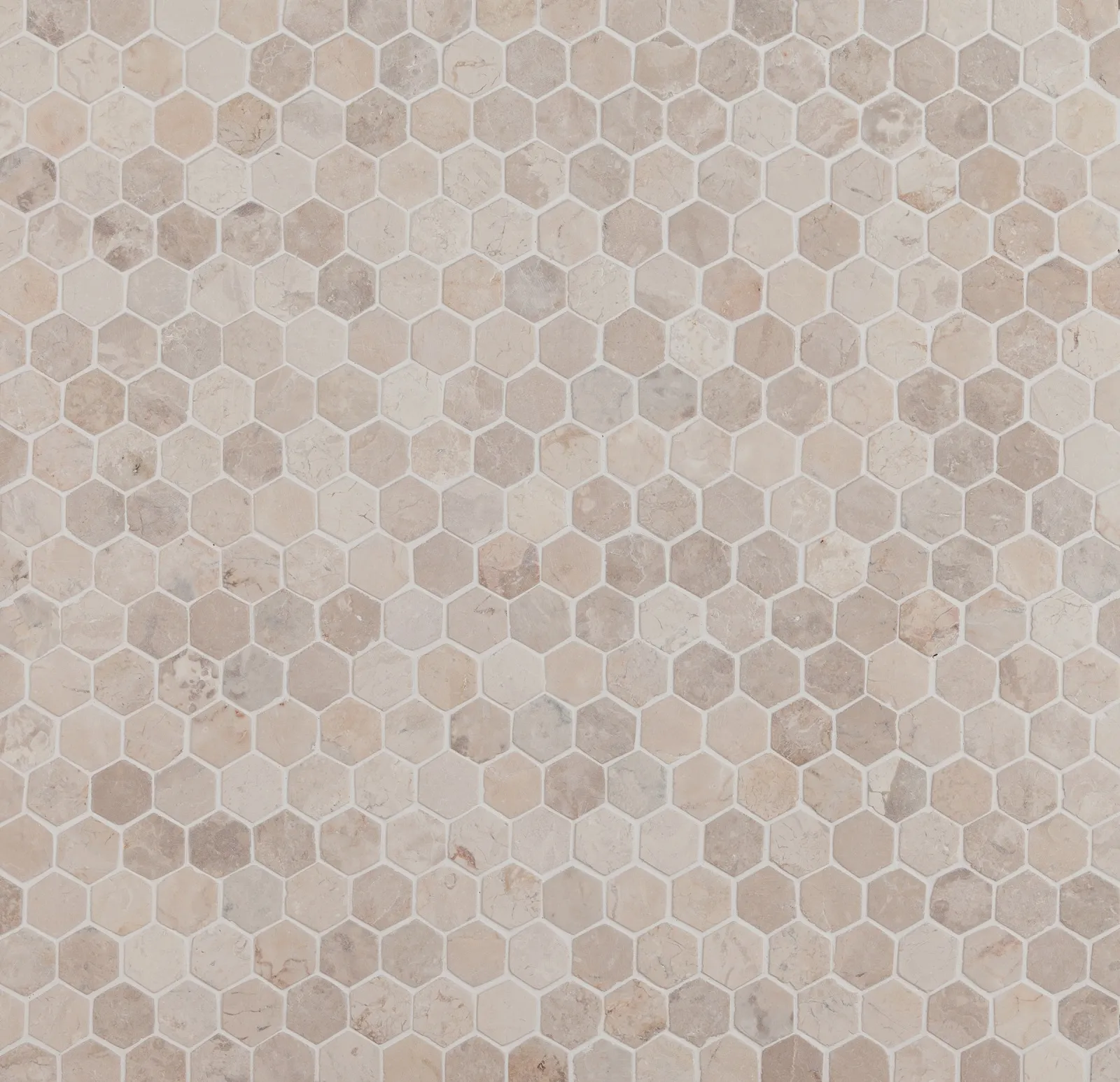 STONE Hexagon Mini White 30x30 luonnonkivimosaiikki 1 m2/ltk- SUORAAN ...